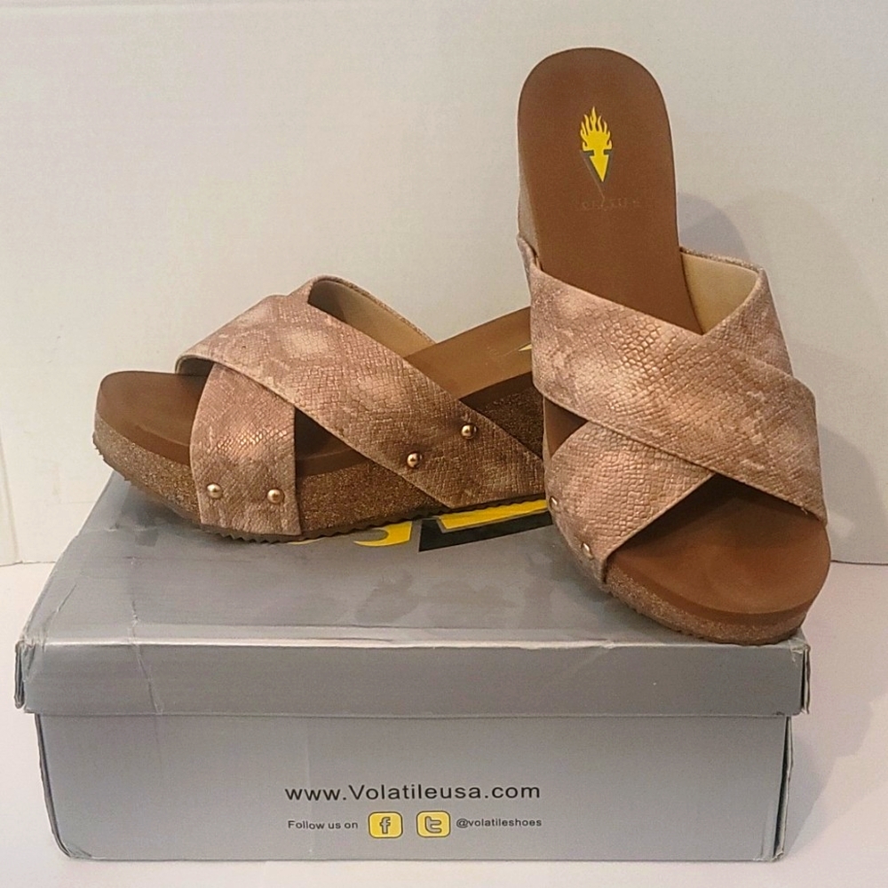 Volatile Wedge Sandals - Gem